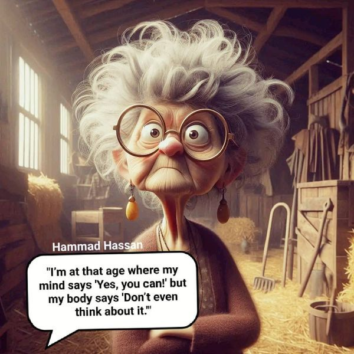 20 Cartoons Based On Old Lady's Life That Will Giggle You