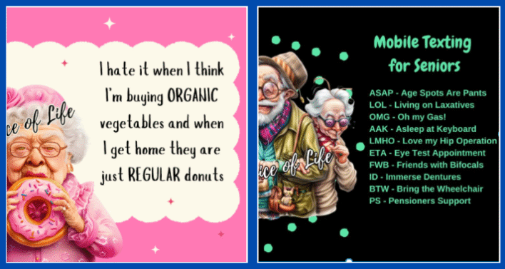 An Old Lady Captures Her Daily Life Routines In 20 Humorous Cartoons